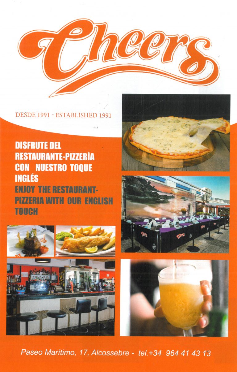 Restaurante Cheers - Expláyate Magazine. Novedades y turismo Alcalà de ...